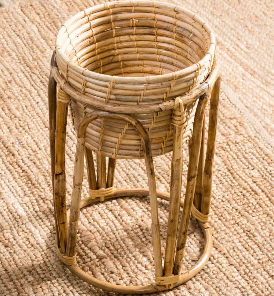 Pflanzenkorbständer aus Rattan – Mytri Designs EU